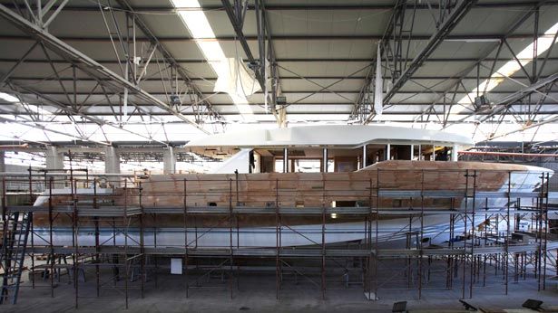First Oceanic 90 superyacht nears delivery at Canados